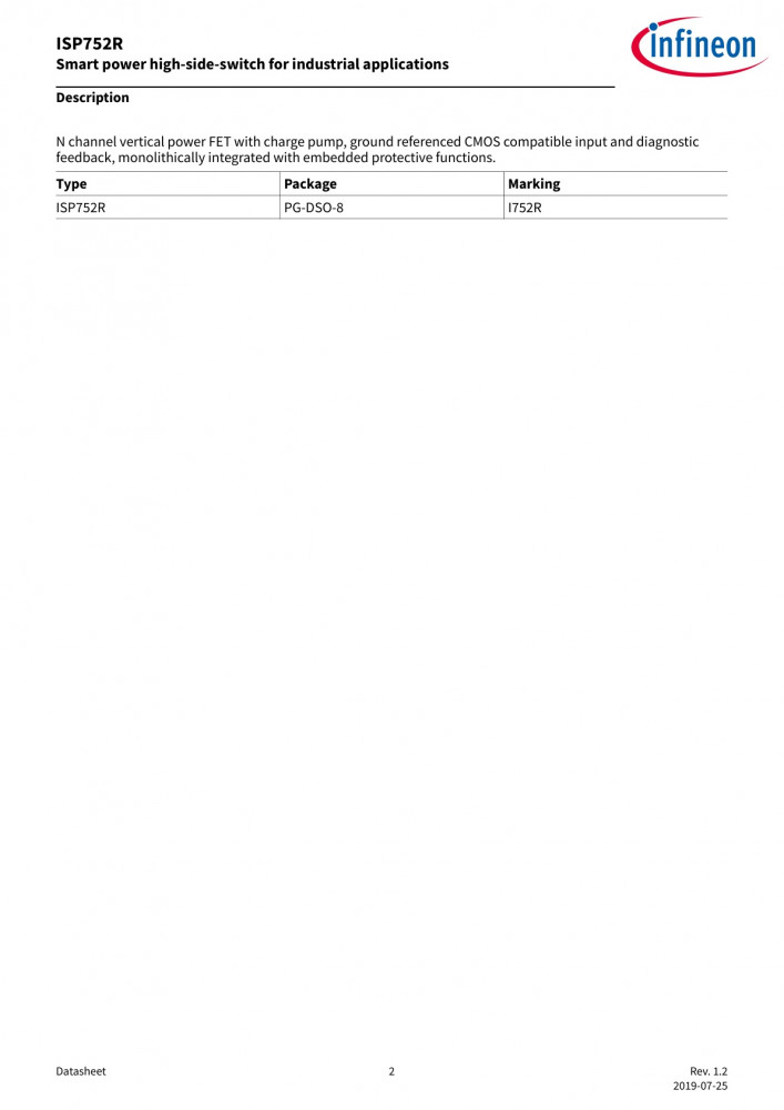 ISP752R datasheet page 2