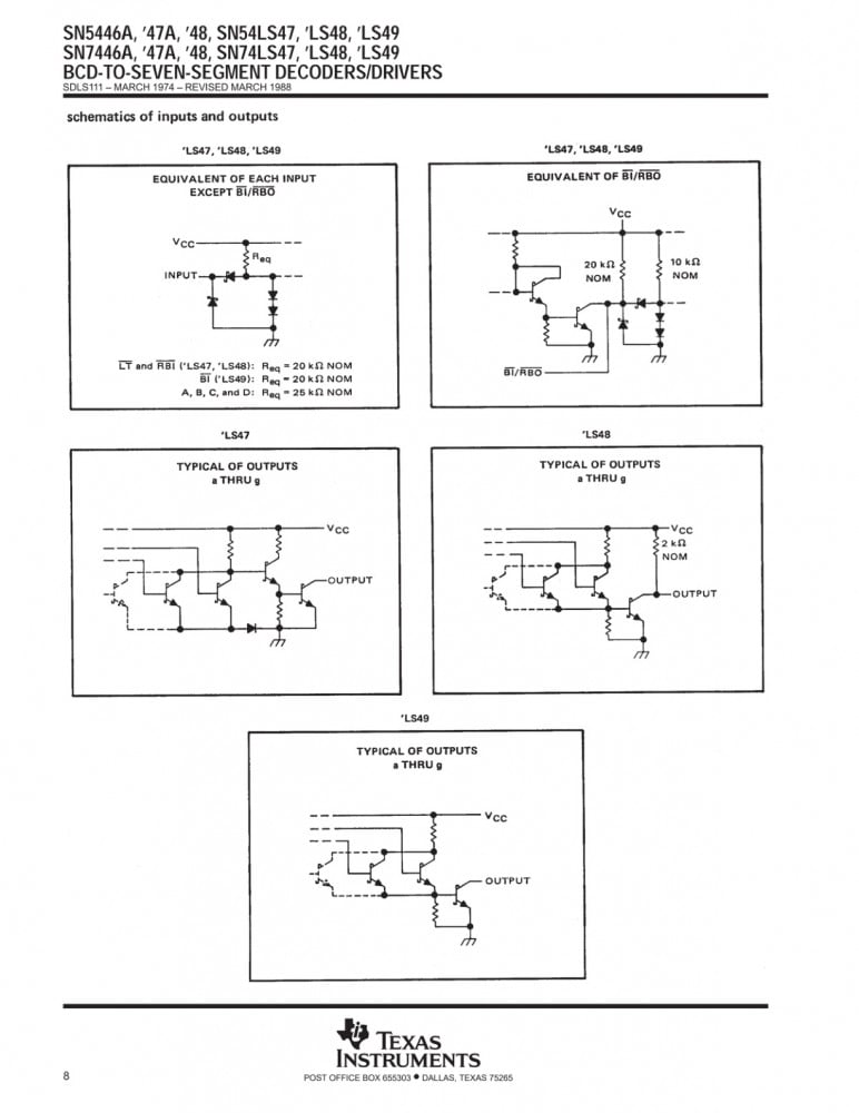 54LS48 technical document page 10