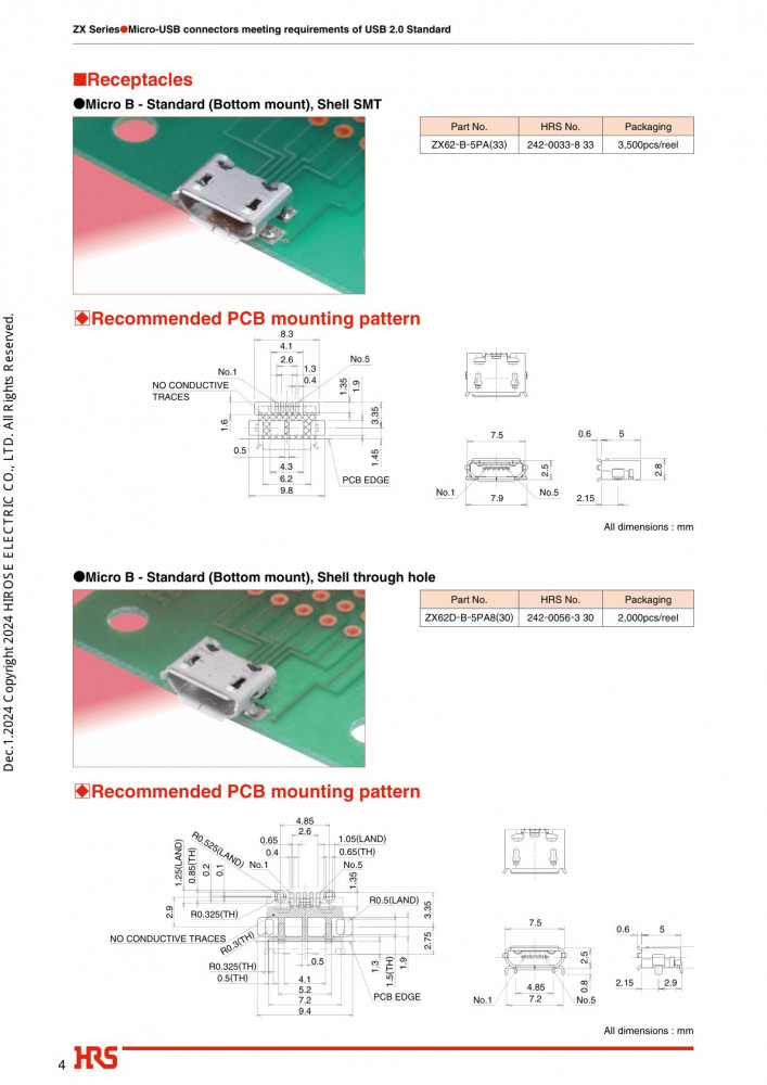 HRS ZX Series document page 4
