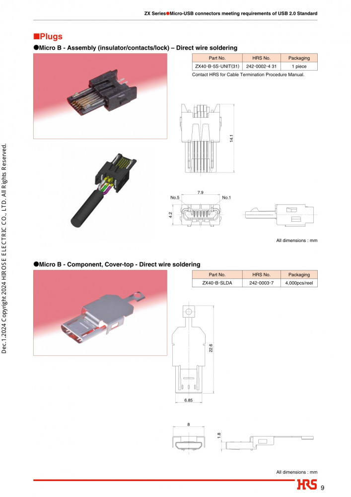HRS ZX Series document page 9
