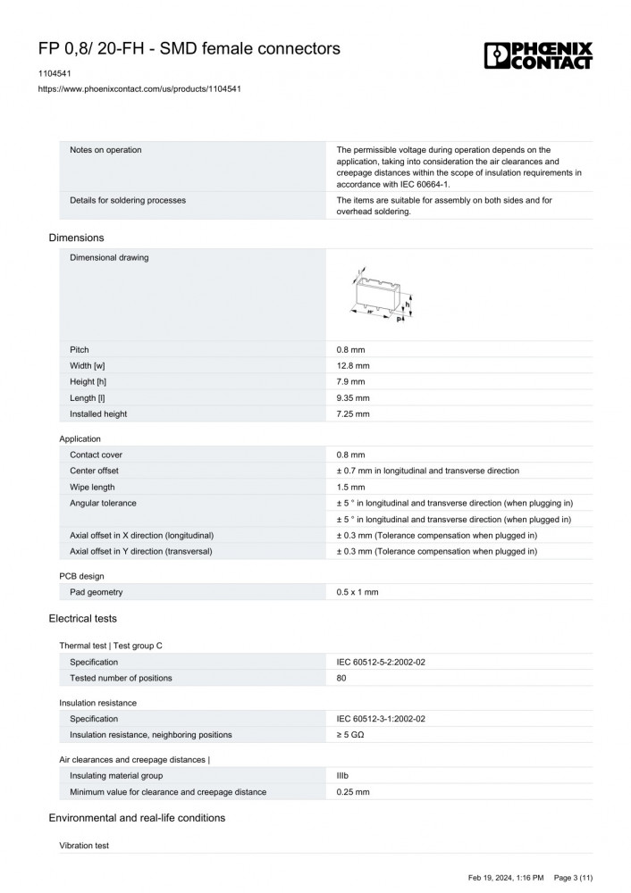 Phoenix Contact 1104541 datasheet page 3