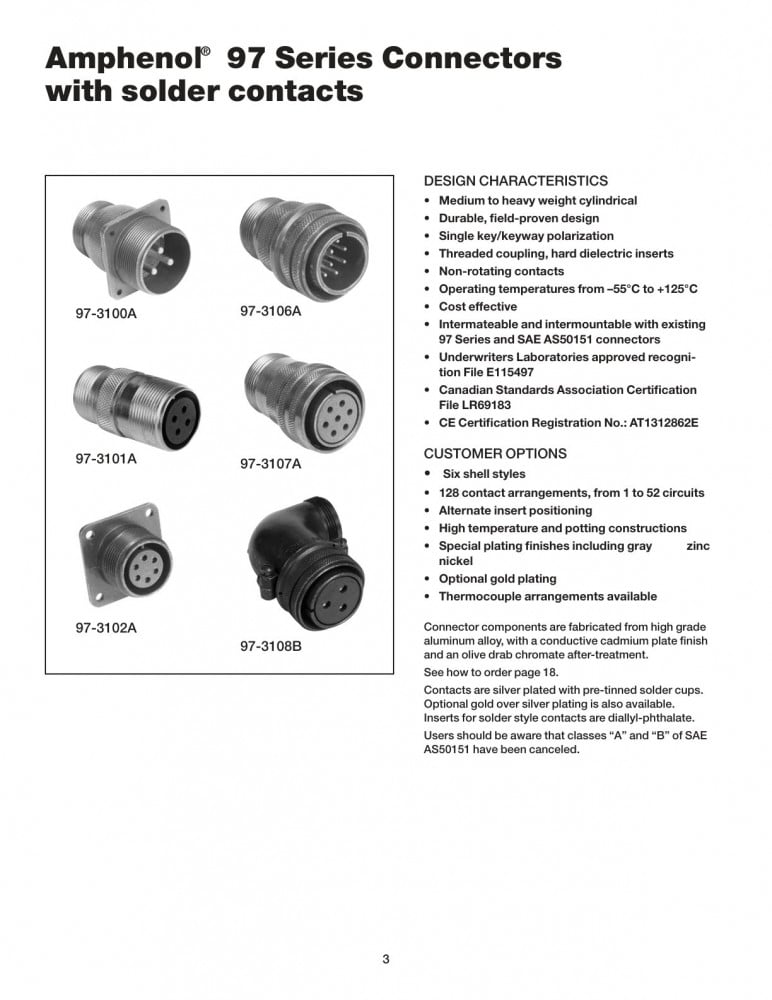 Amphenol 97 Series catalog page 5