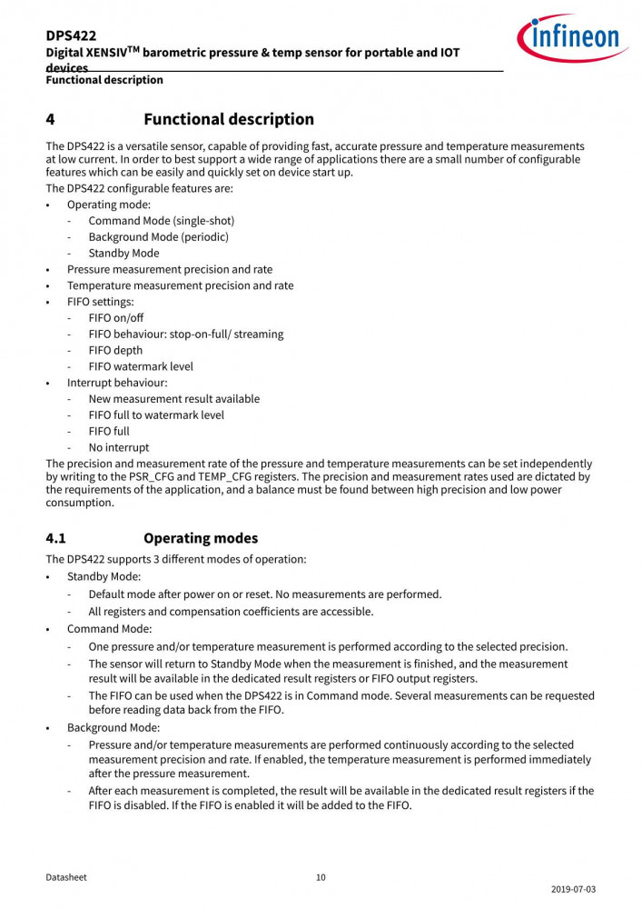 DPS422 datasheet page 10
