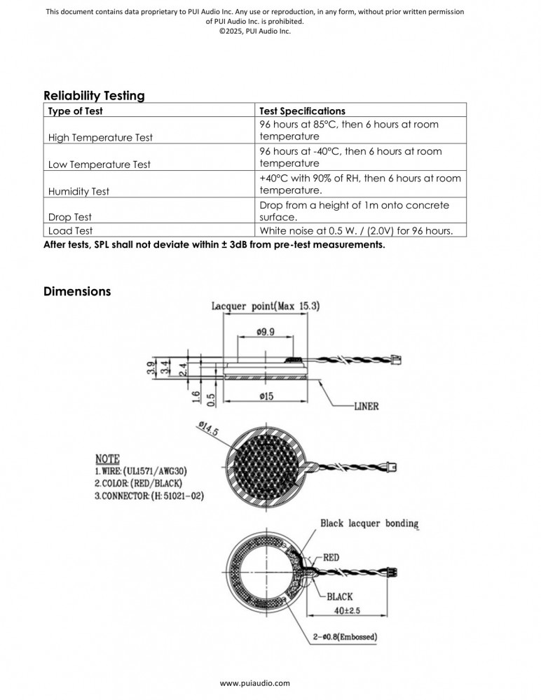 AS01508MR-LWC40 datasheet page 3