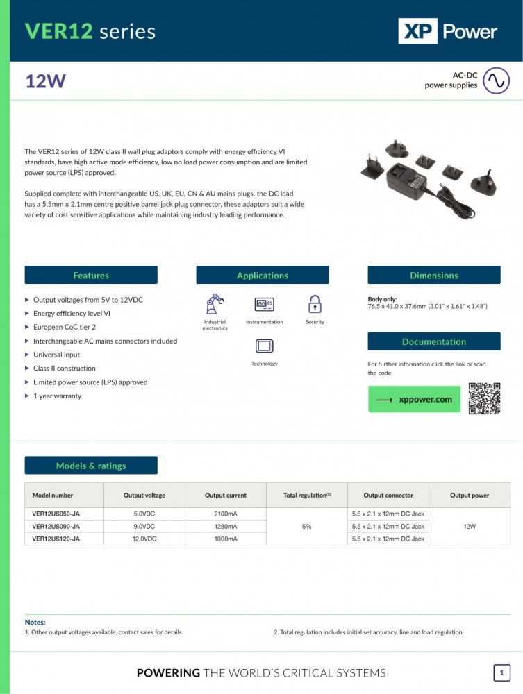 VER12 series document page 1