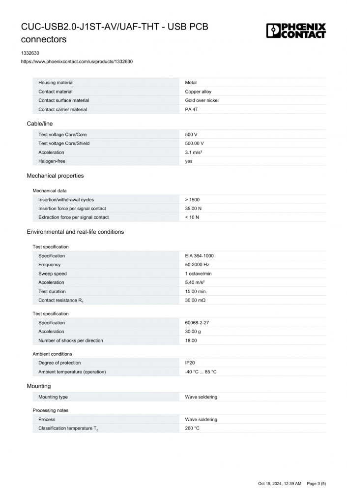 Phoenix Contact 1332630 technical document page 3