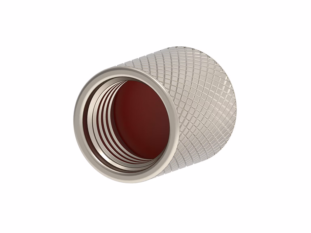 SMA Plug, Dust Cap, Brass Body, Nickel (Ni) Plated, One Piece Per Bag for sale