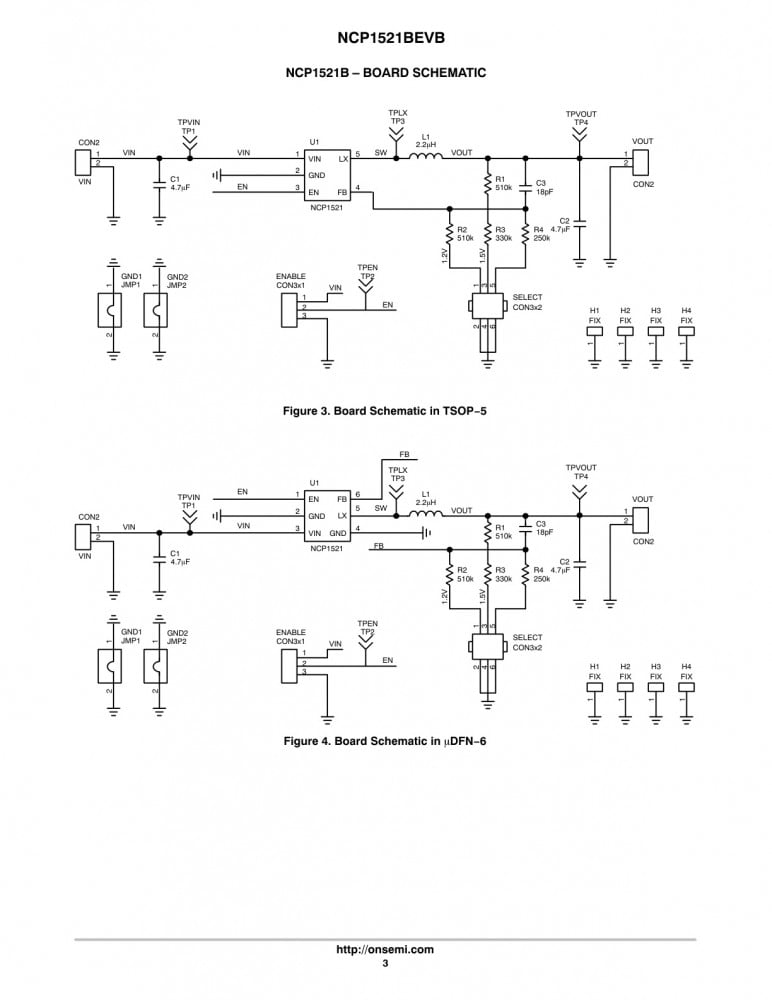 NCP1521BEVB document page 3