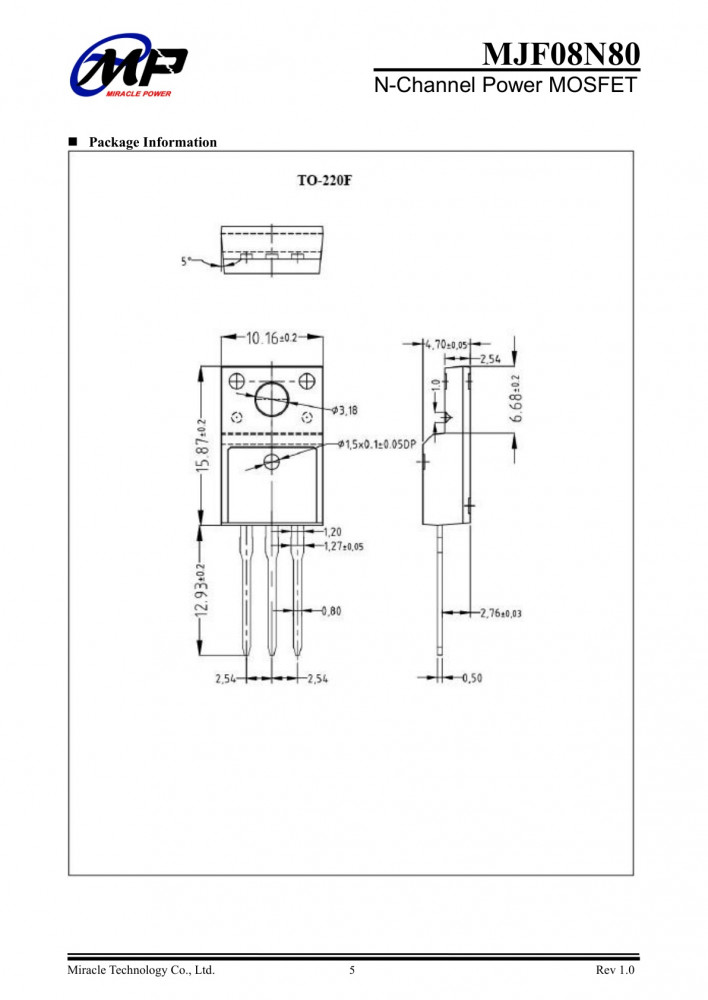 MJF08N80 datasheet page 5
