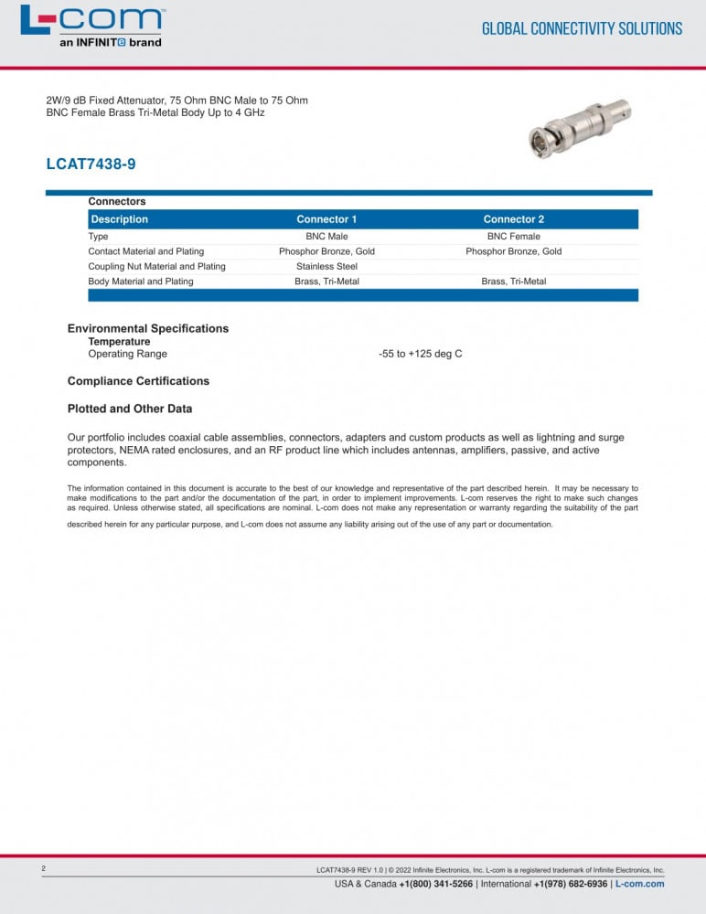 LCAT7438-9 technical document page 2