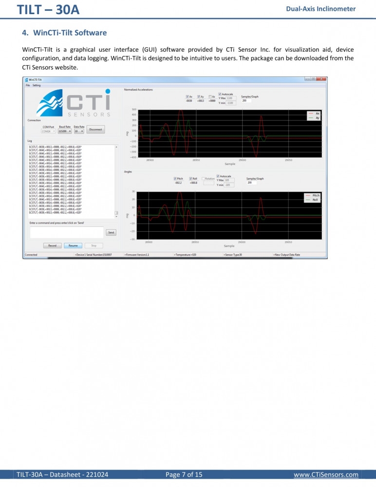 TILT-30A datasheet page 7