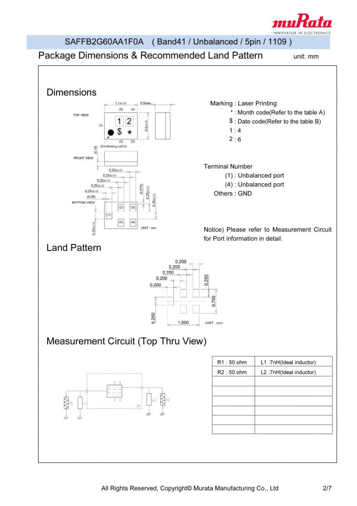 SAFFB2G60AA1F0AR1X datasheet page 3