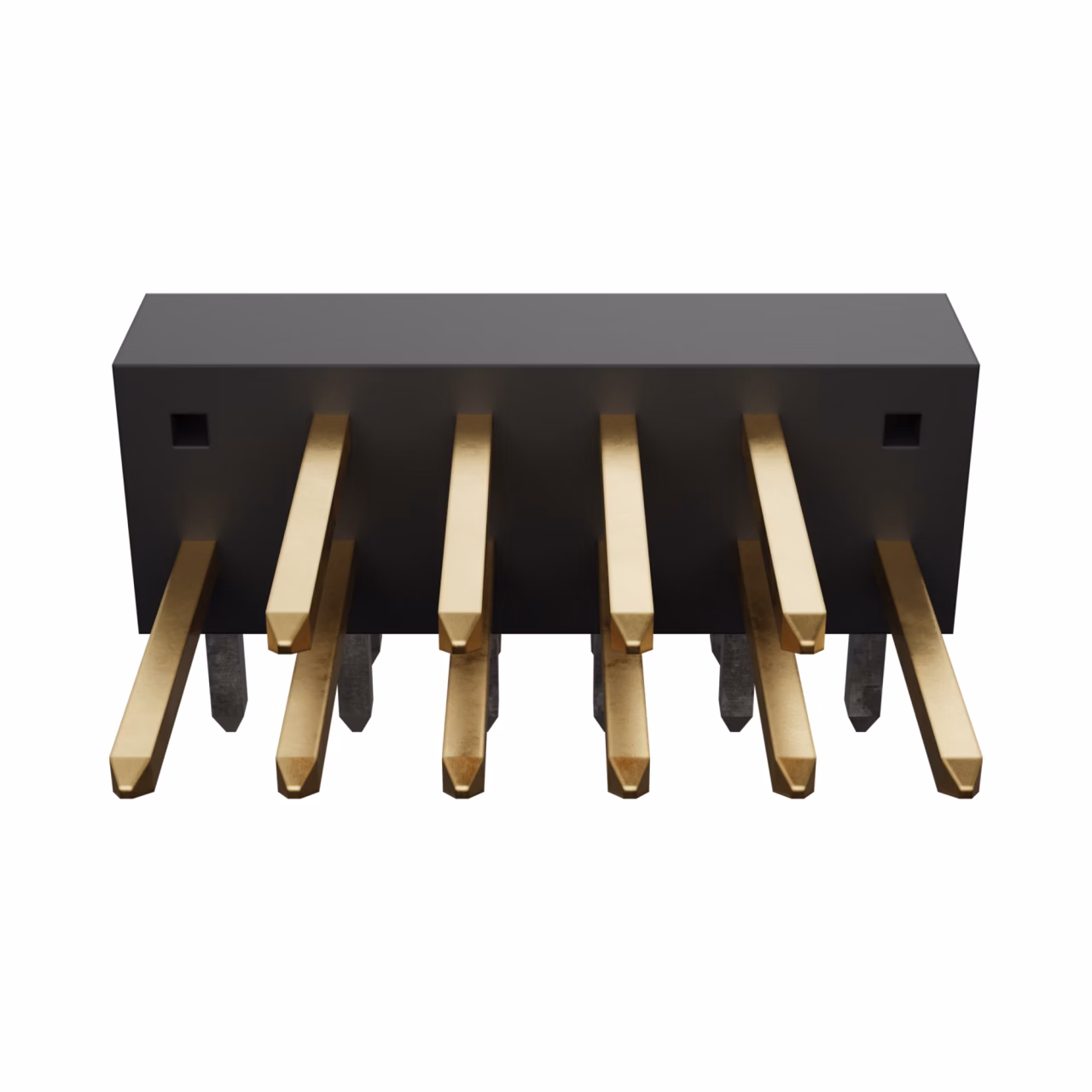 2.00mm Pitch Milli-Grid Header, Right-Angle, Through Hole, 12 Circuits (void at circuit 1 and 11), 0.38µm Gold (Au) Plating, Mating Pin Length 6.00mm, Tail Length 2.60mm, Tray, Lead-Free for sale
