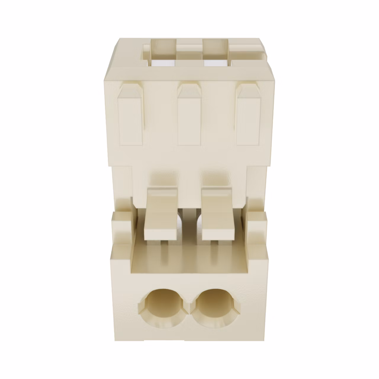 Appli-Mate RAST 2.5 Connector, 2.50mm Pitch, Female, 2 Circuits, No Position Keys Removed, 1 Closed and 1 Open Endwall, Silver Plating for sale