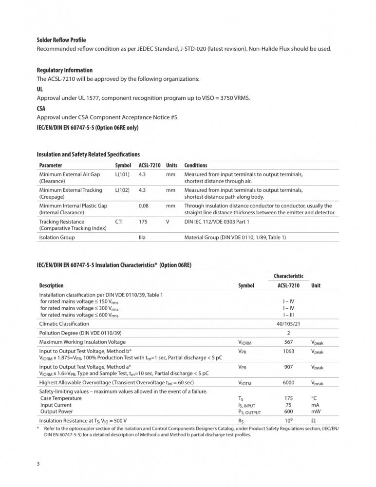 ACSL-7210 datasheet page 3