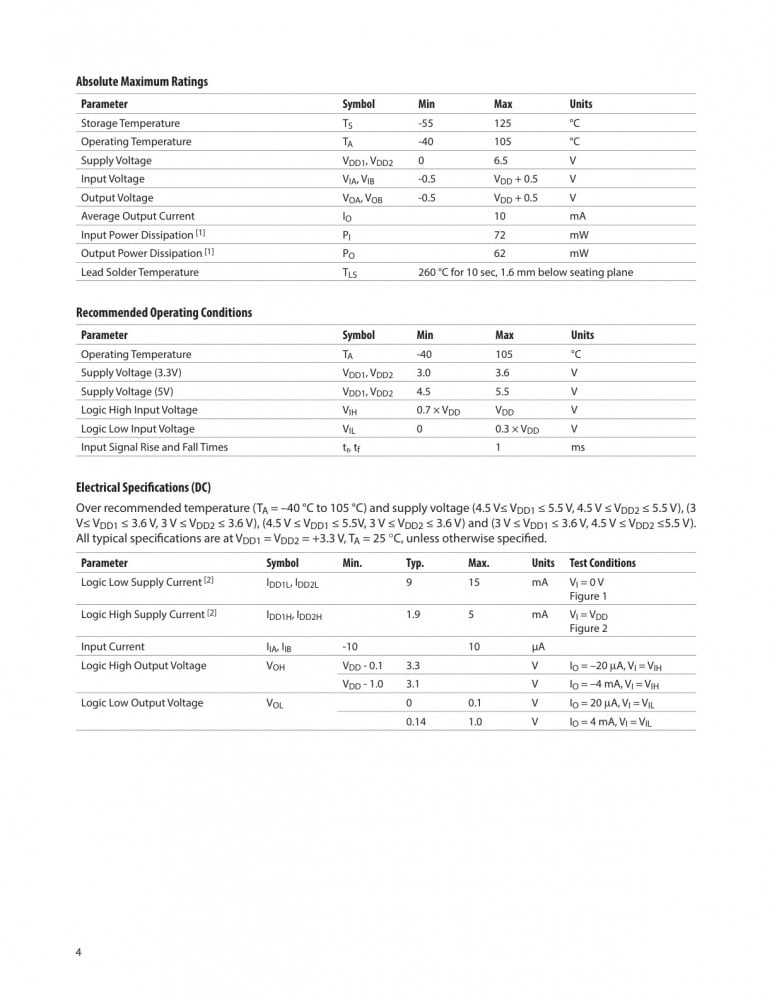 ACSL-7210 datasheet page 4