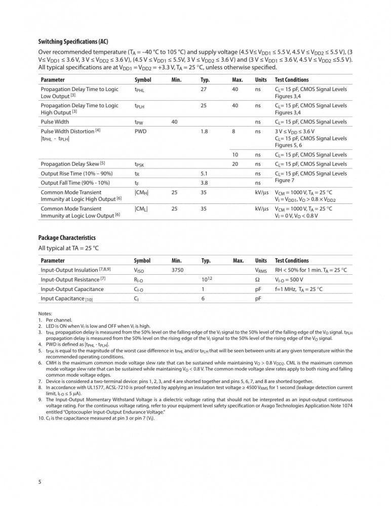ACSL-7210 datasheet page 5