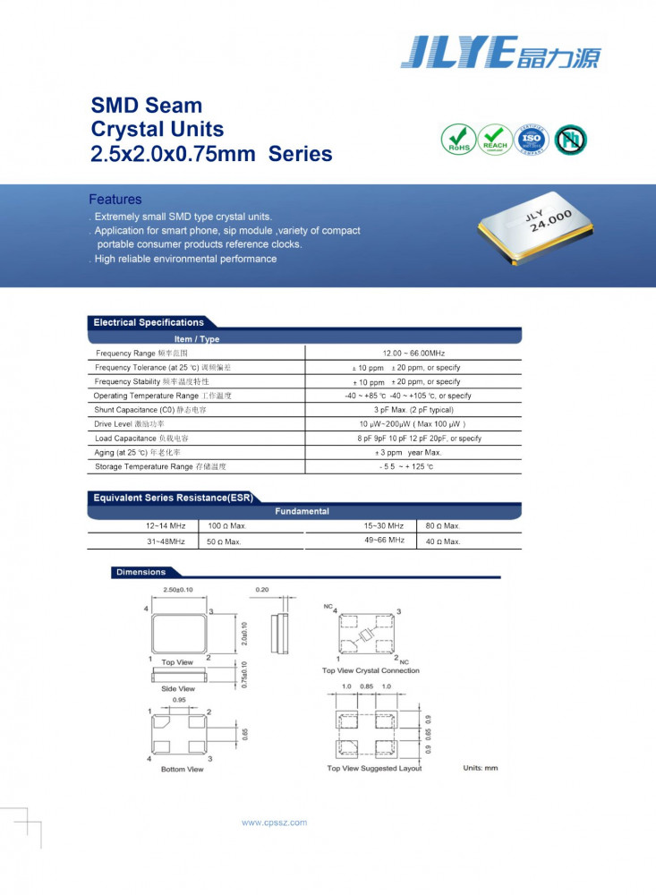 JLYE Y252025MFBCX technical document page