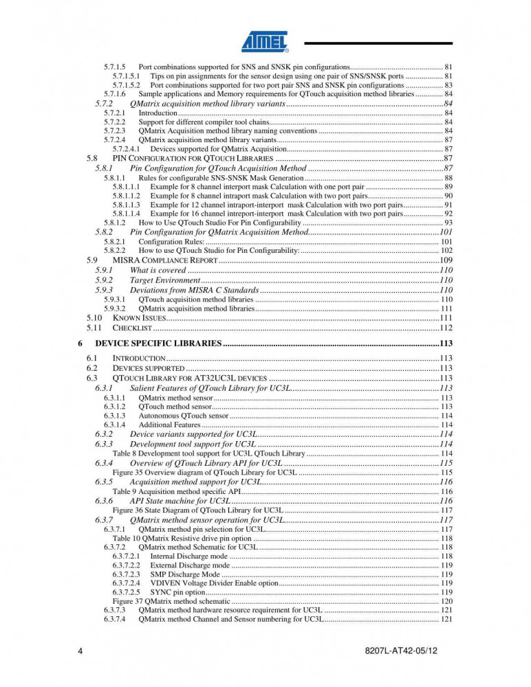 QTouch Library document page 4