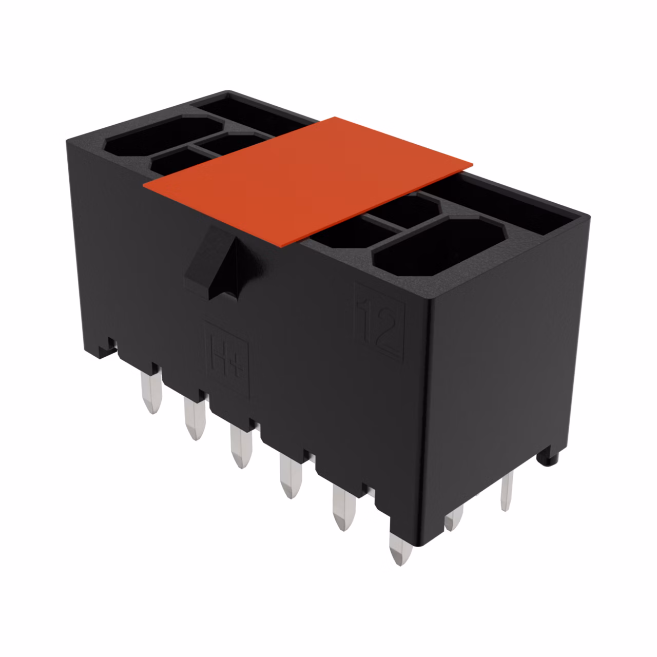 Micro-Fit+ OCP M-PIC 12V Vertical Header, Through Hole, 3.00mm Pitch, 24 Circuits (12 Power, 12 Signal), Matte Tin (Sn) Plating, Black, Tape and Reel for sale