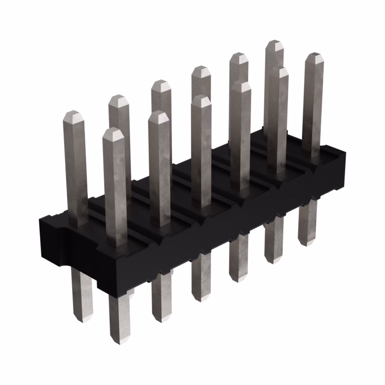 2.00mm Pitch Milli-Grid Header, Vertical, Through Hole, 12 Circuits, 2.54µm Tin (Sn) Plating, Mating Pin Length 4.00mm, Tail Length 2.60mm, Tray, Lead-Free for sale