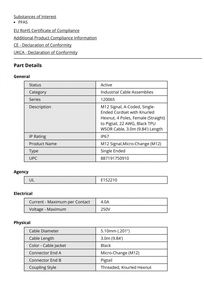 Molex 1200659466 technical drawing page 2
