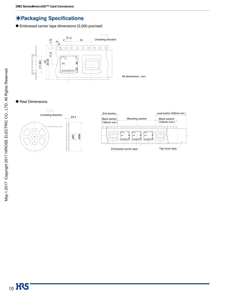 HRS DM3 Series datasheet page 10