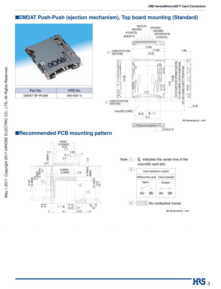 HRS DM3 Series datasheet page 3