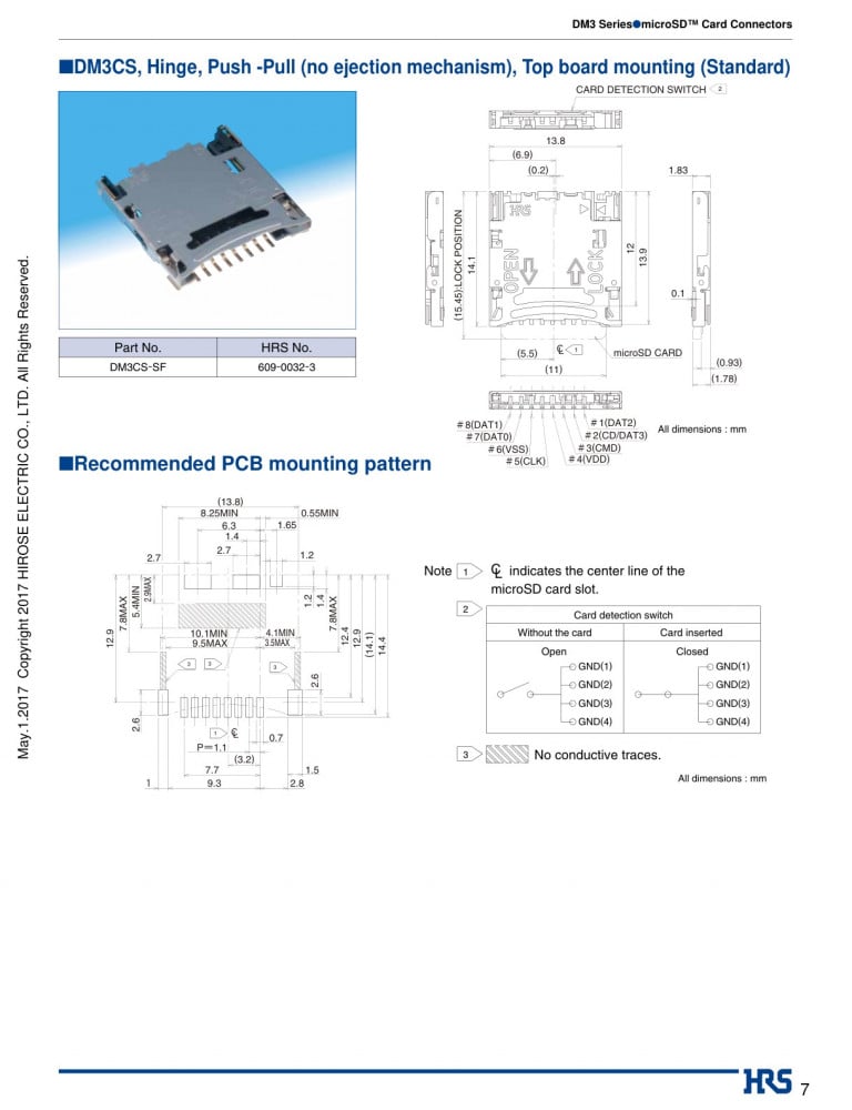 HRS DM3 Series datasheet page 7