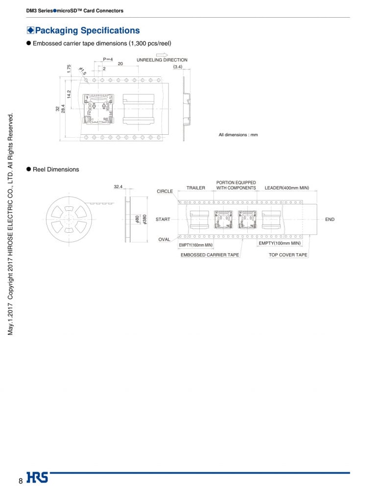 HRS DM3 Series datasheet page 8