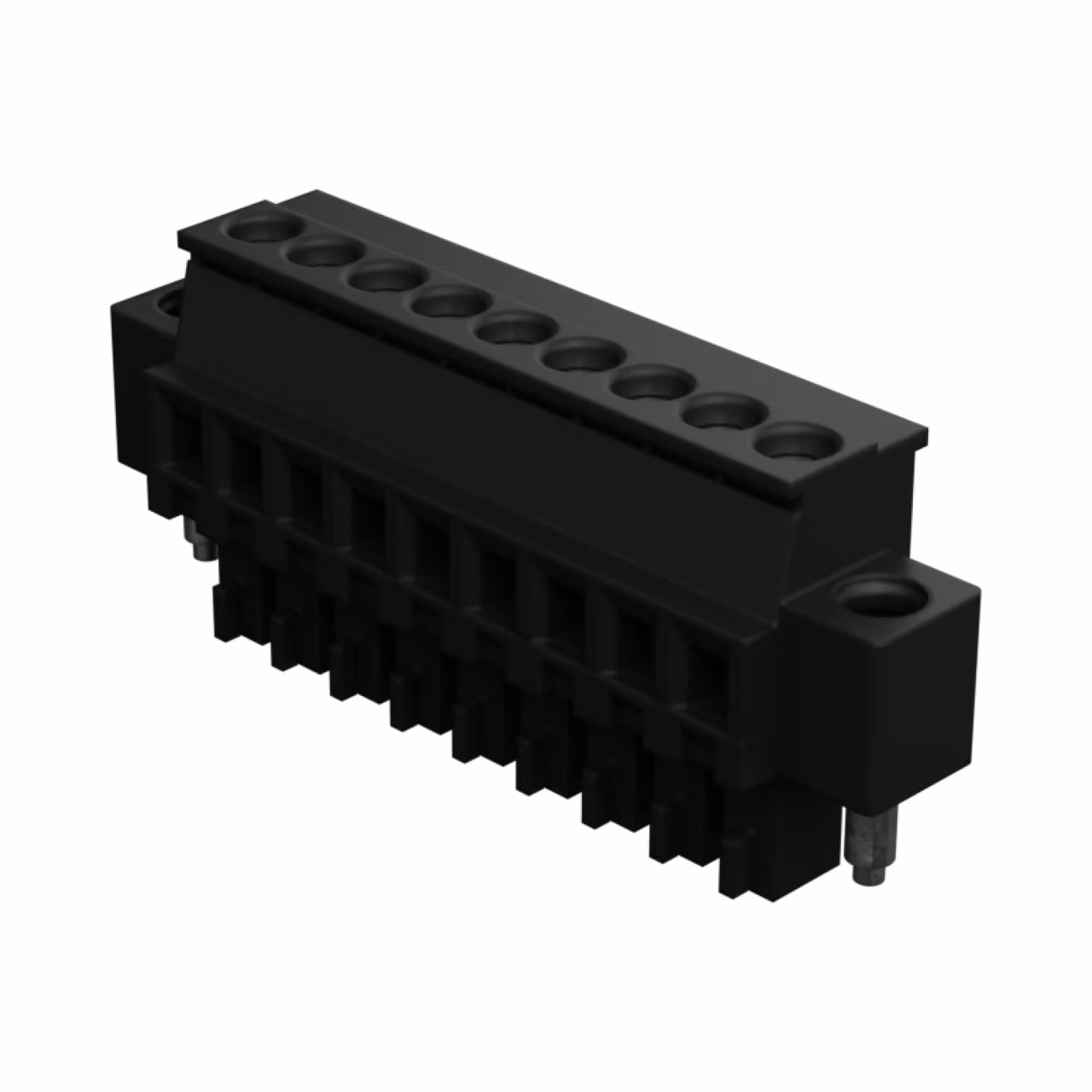 3.81mm Pitch Eurostyle Vertical Plug, with Retention Screws, Front Wire Entry, 9 Circuits for sale