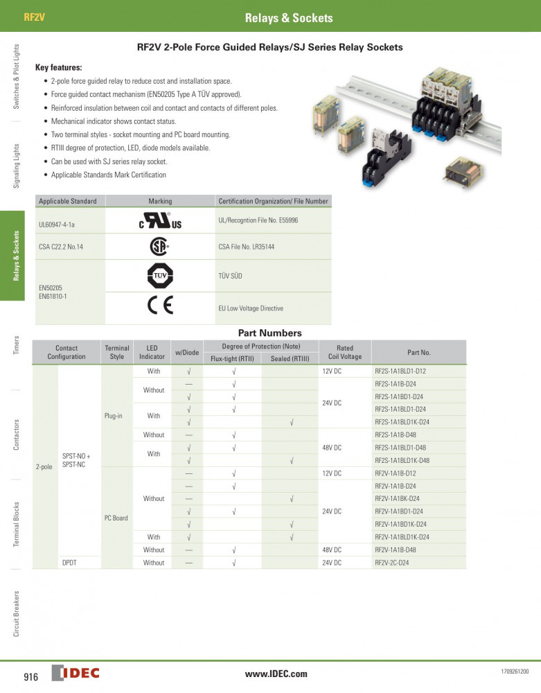RF1V relay technical document, page 7