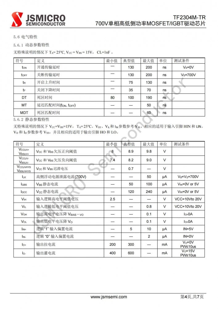 TF2304M-TR datasheet page 4