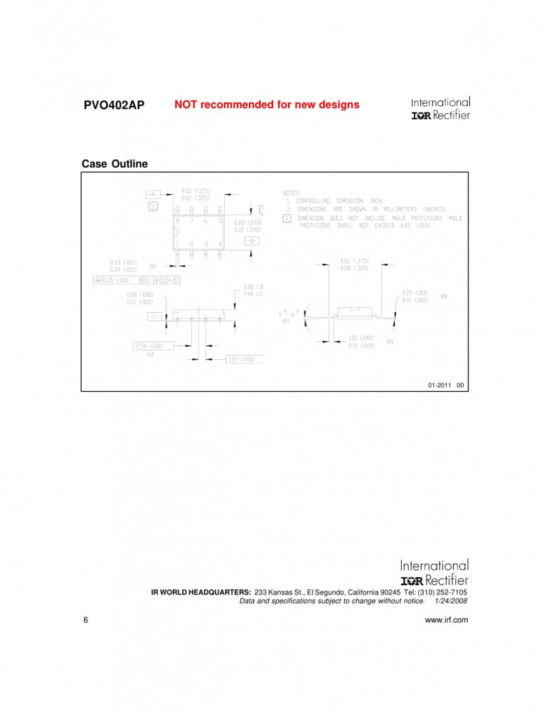 PVO402AP datasheet page 6