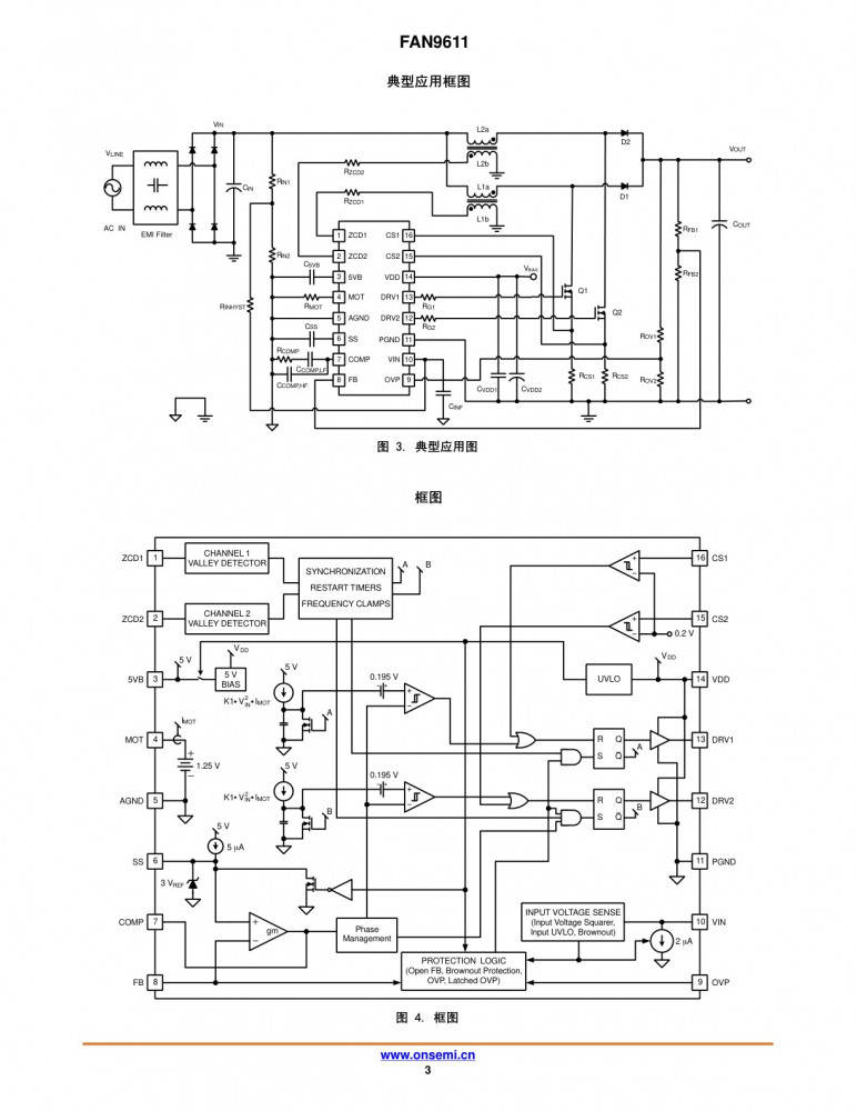 FAN9611 datasheet page 3
