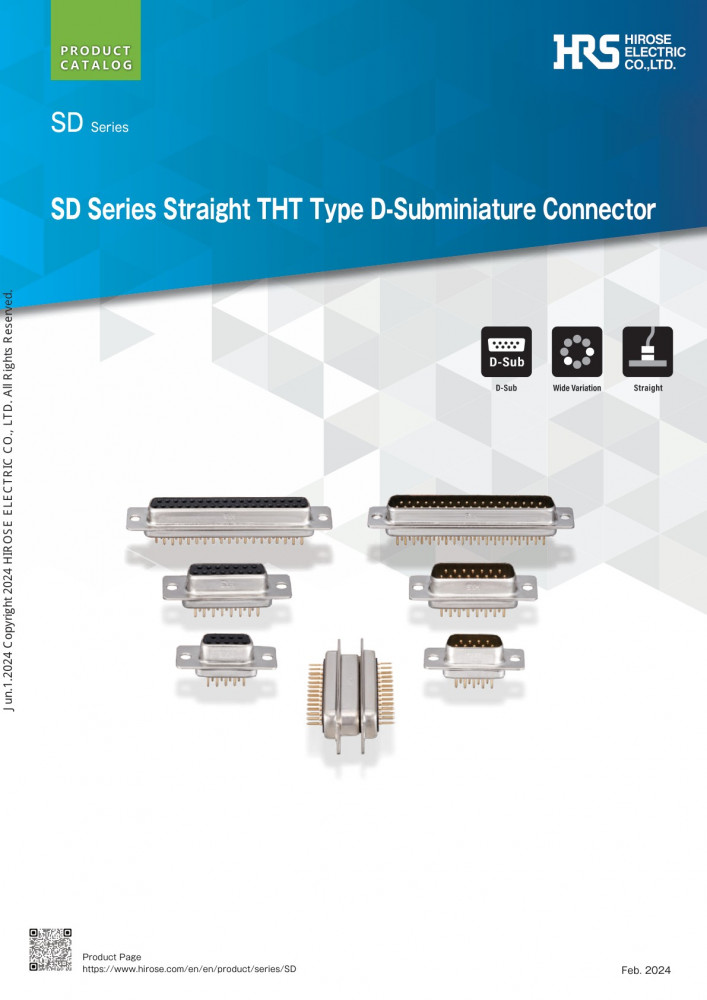 HRS SD Series datasheet page 1