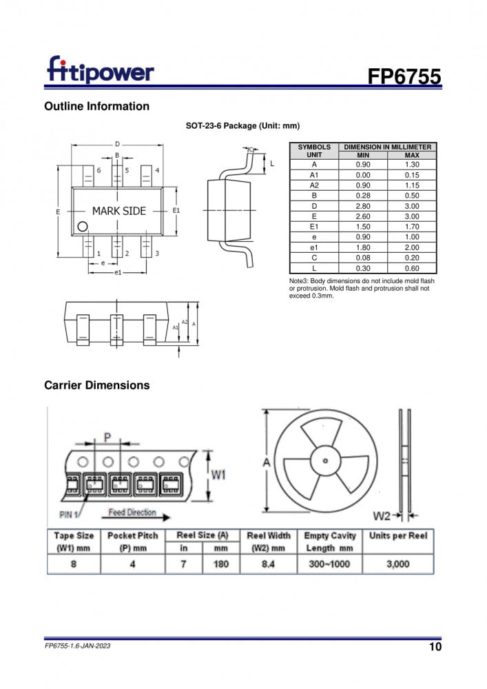FP6755 datasheet page 10