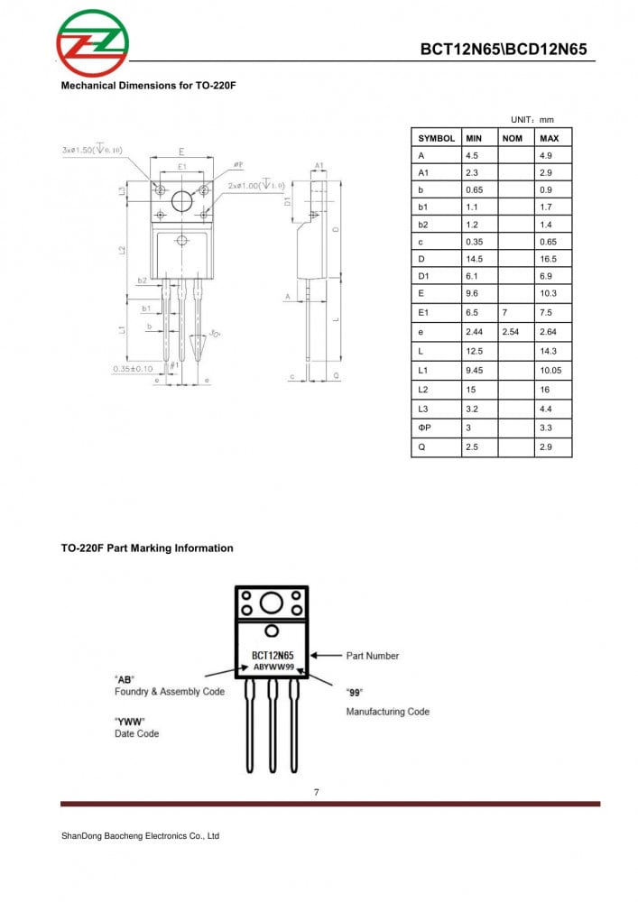 BCT12N65 datasheet page 7