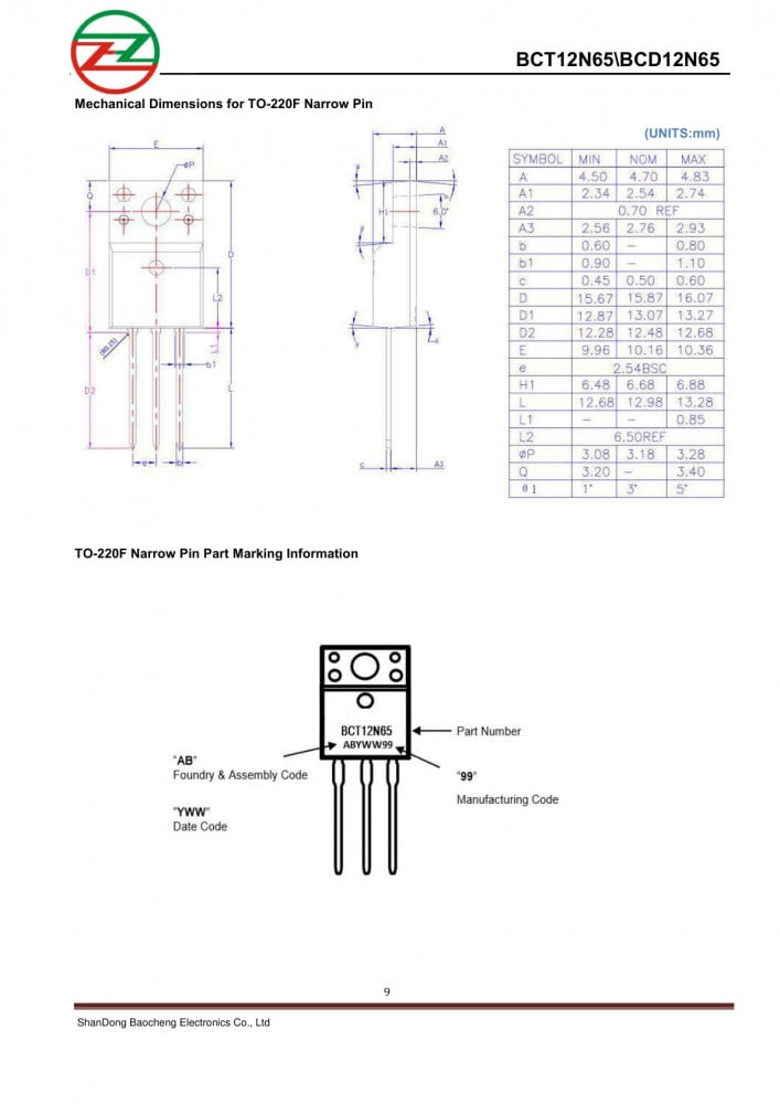 BCT12N65 datasheet page 9