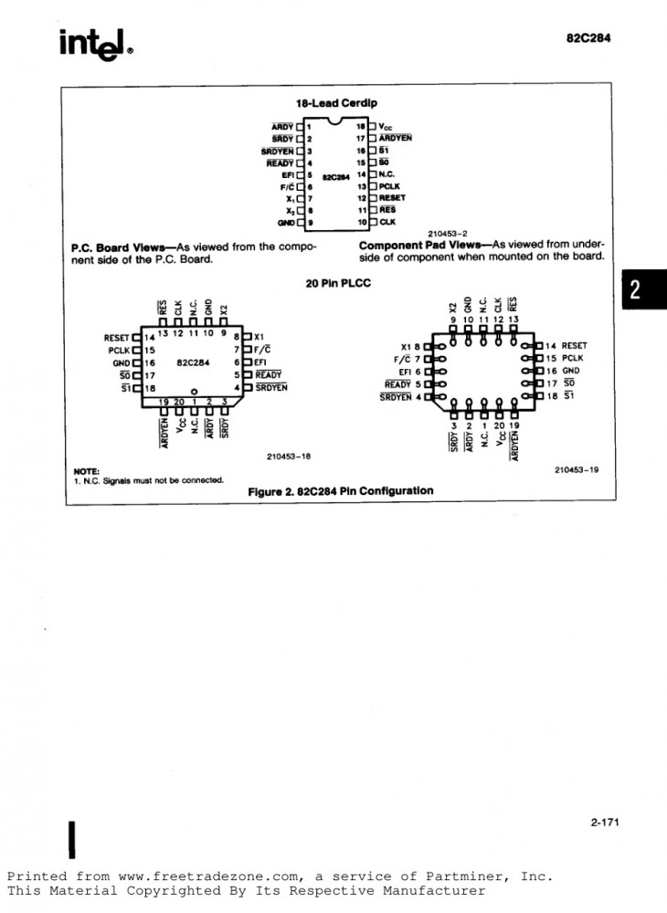 MD82C284-8/B document page 3
