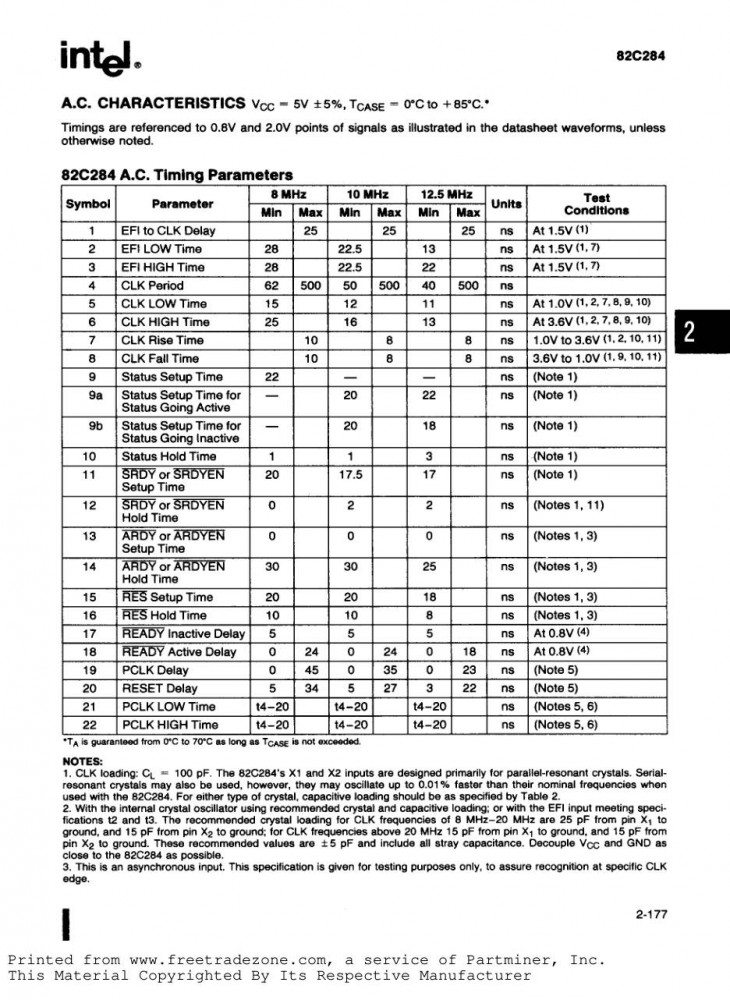 MD82C284-8/B document page 9
