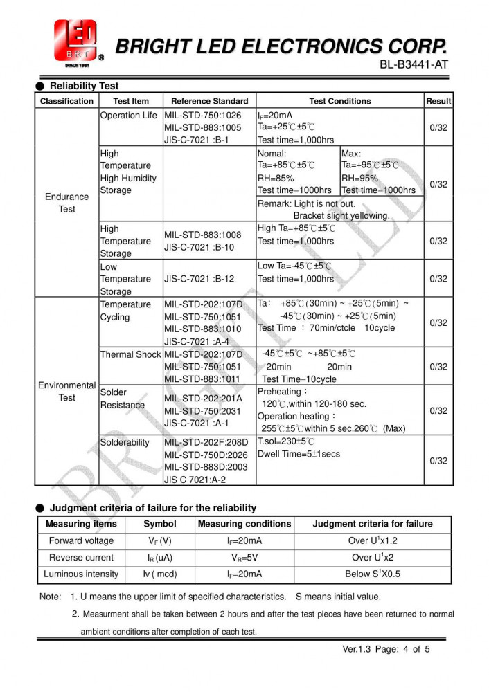 BL-B3441-AT technical document page 4