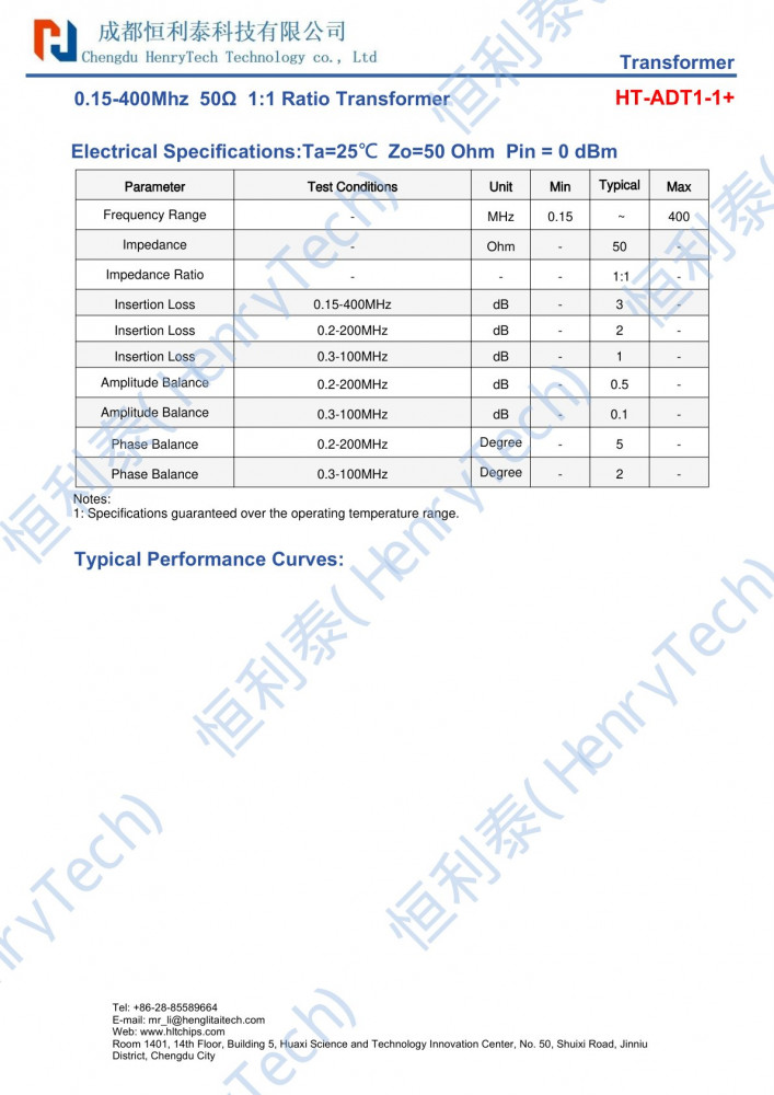HT-ADT1-1+ technical drawing page 2