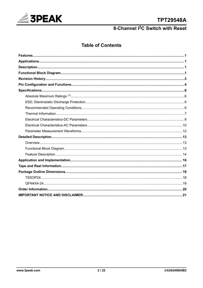 TPT29548A-QF8R datasheet page 2