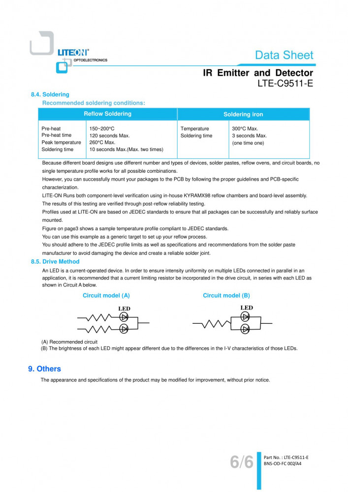 LTE-C9511-E datasheet page 7