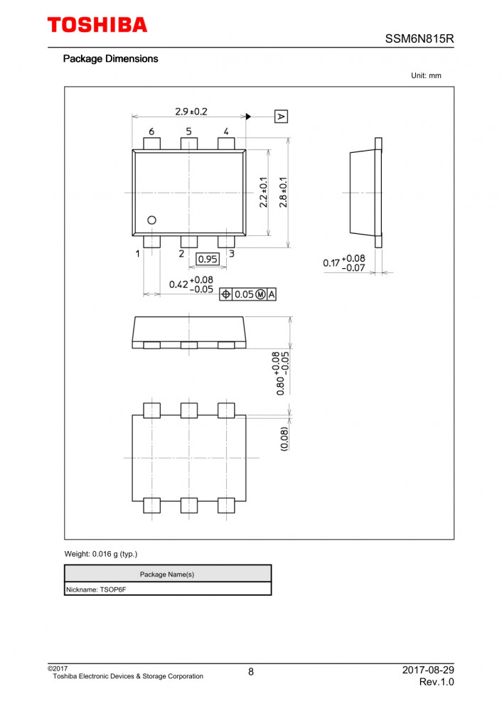 SSM6N815R LF datasheet page 8