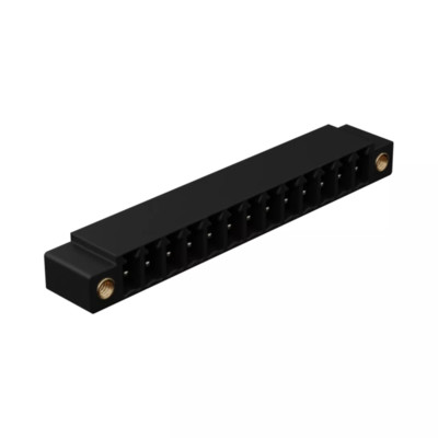 3.81mm Pitch Eurostyle Right-Angle PCB Header, with Threaded Retention Inserts, 13 Circuits for sale