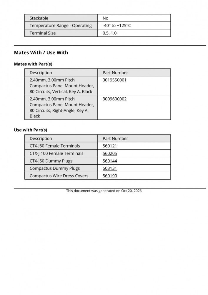 MOLEX 5601548082 technical document preview, page 3