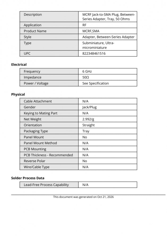 MOLEX 733860860 technical document page 2