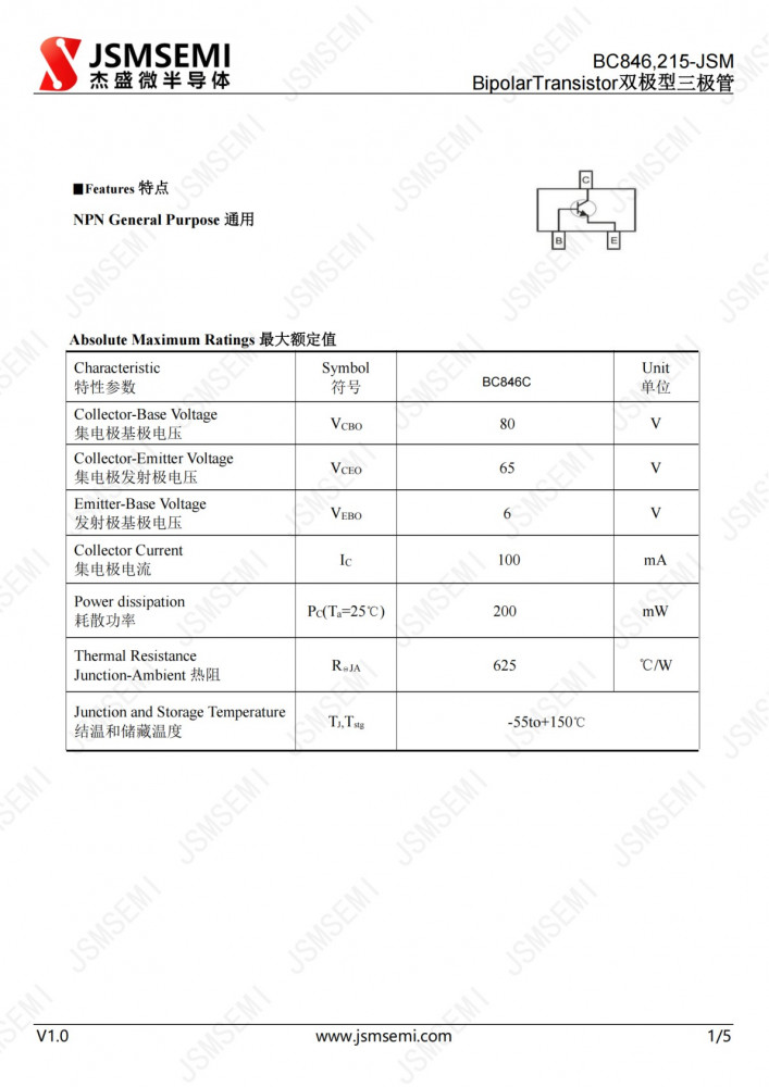 BC846,215-JSM datasheet page 1